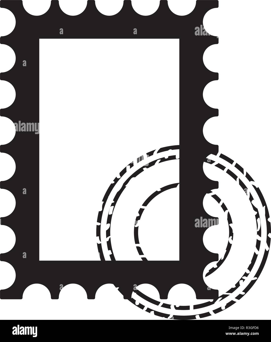 postage stamp template Stock Vector Image & Art - Alamy