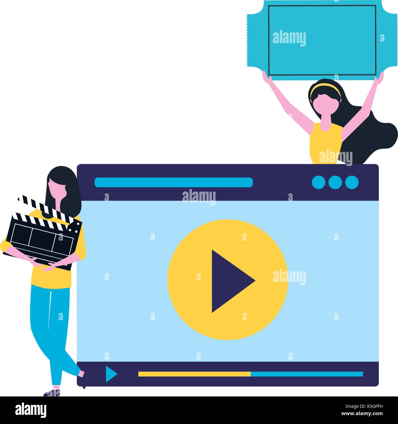 Movie together Cut Out Stock Images & Pictures - Alamy