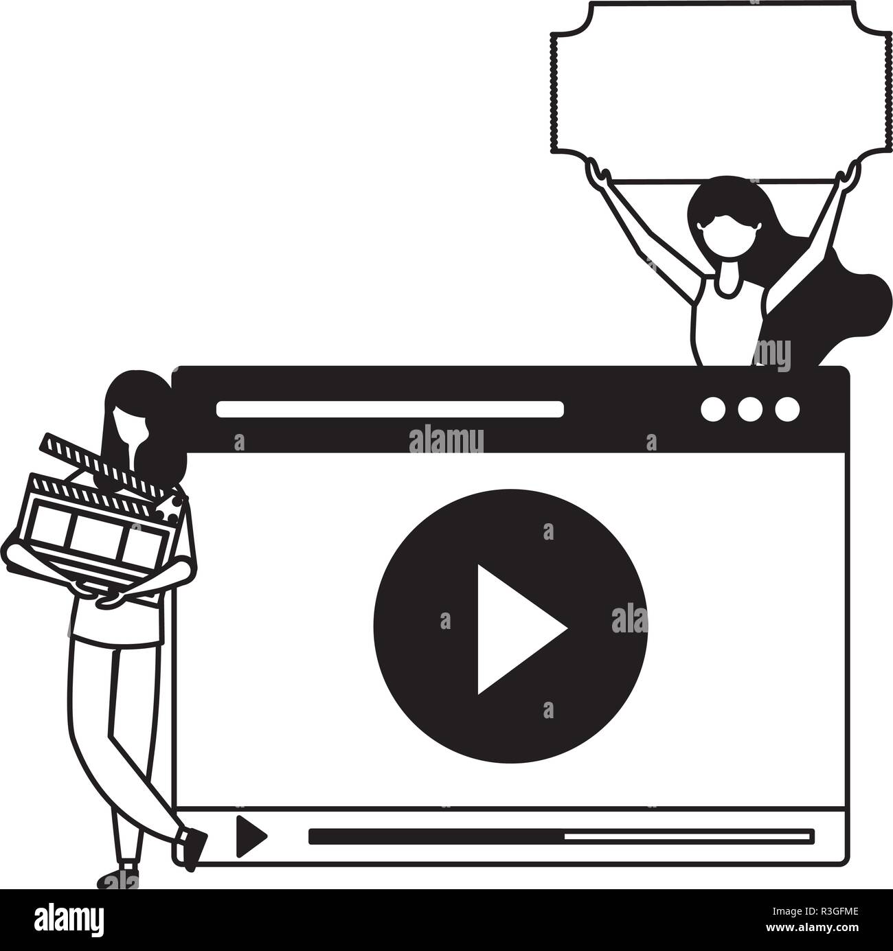 Movie together Cut Out Stock Images & Pictures - Alamy