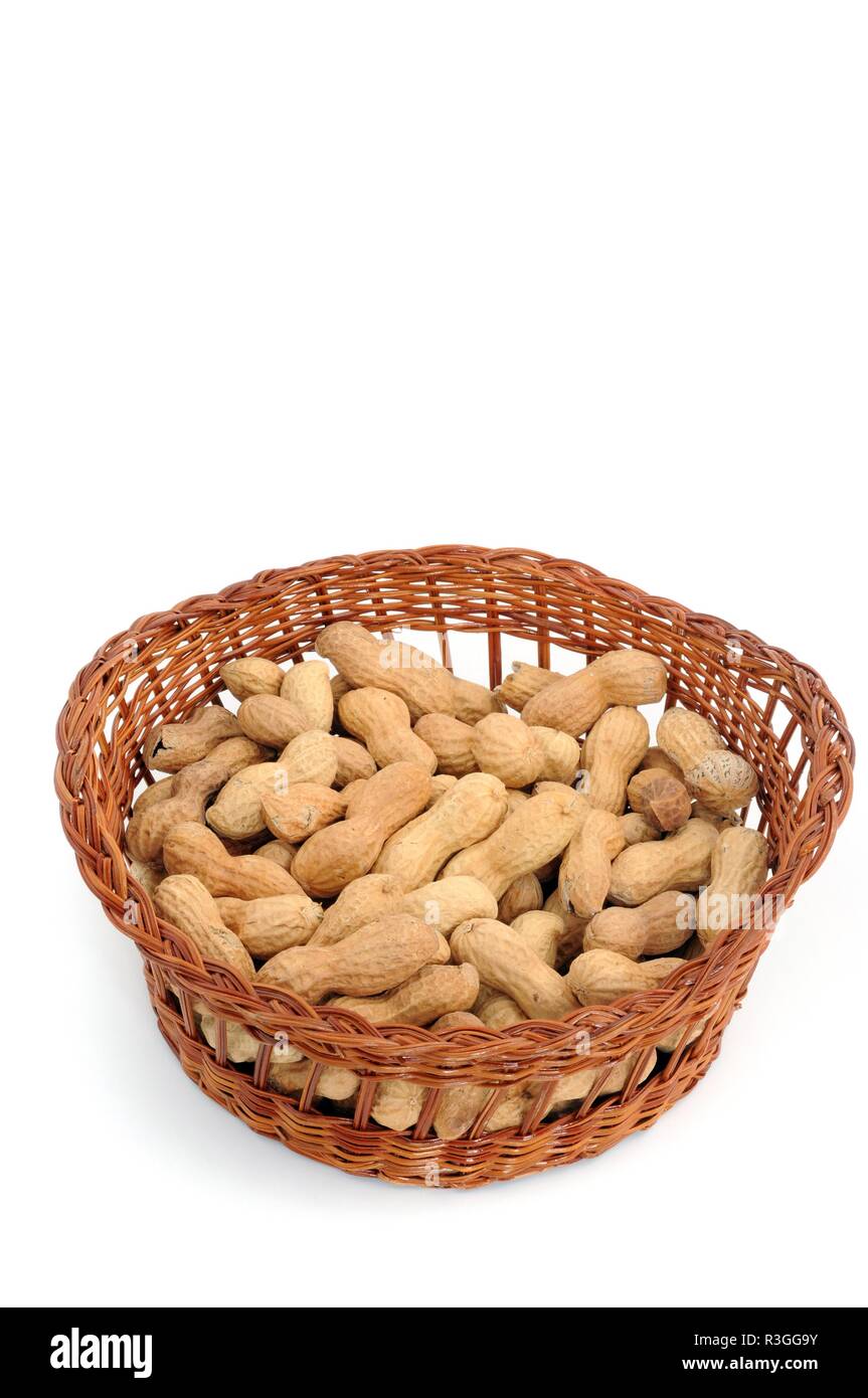 Peanut with shell opened Cut Out Stock Images & Pictures - Alamy