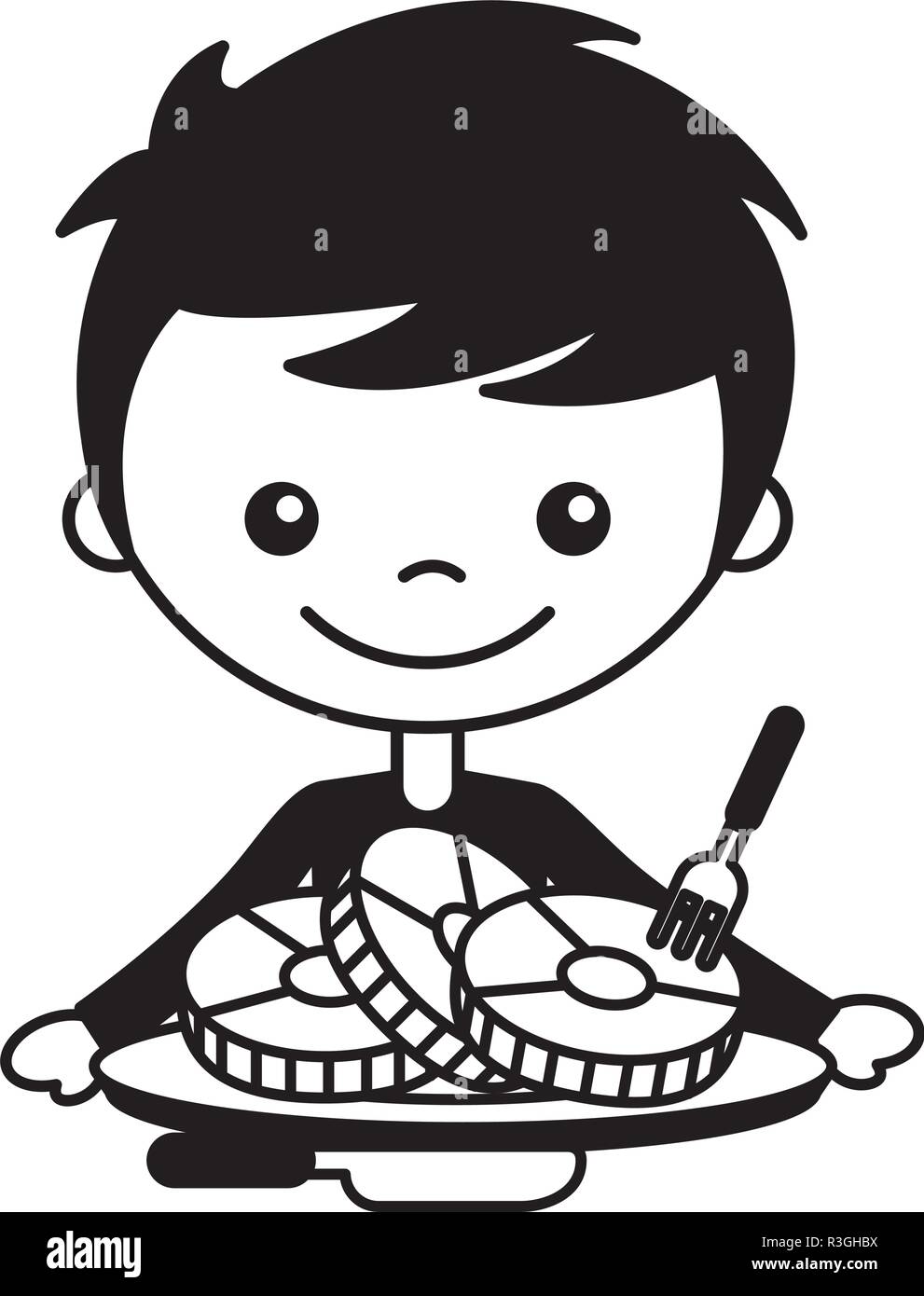 Pork frying Stock Vector Images - Alamy