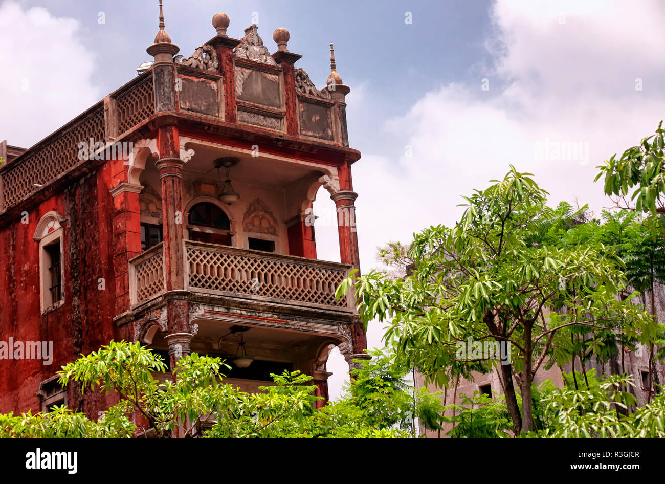 Old weathered buildings in Longhua district of Shenzhen China ...
