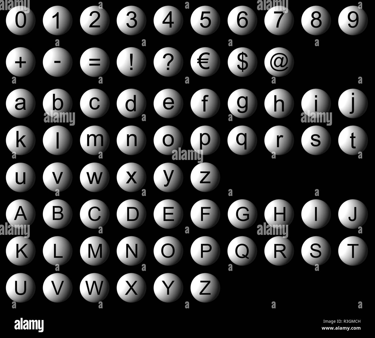 Number icons hi-res stock photography and images - Alamy