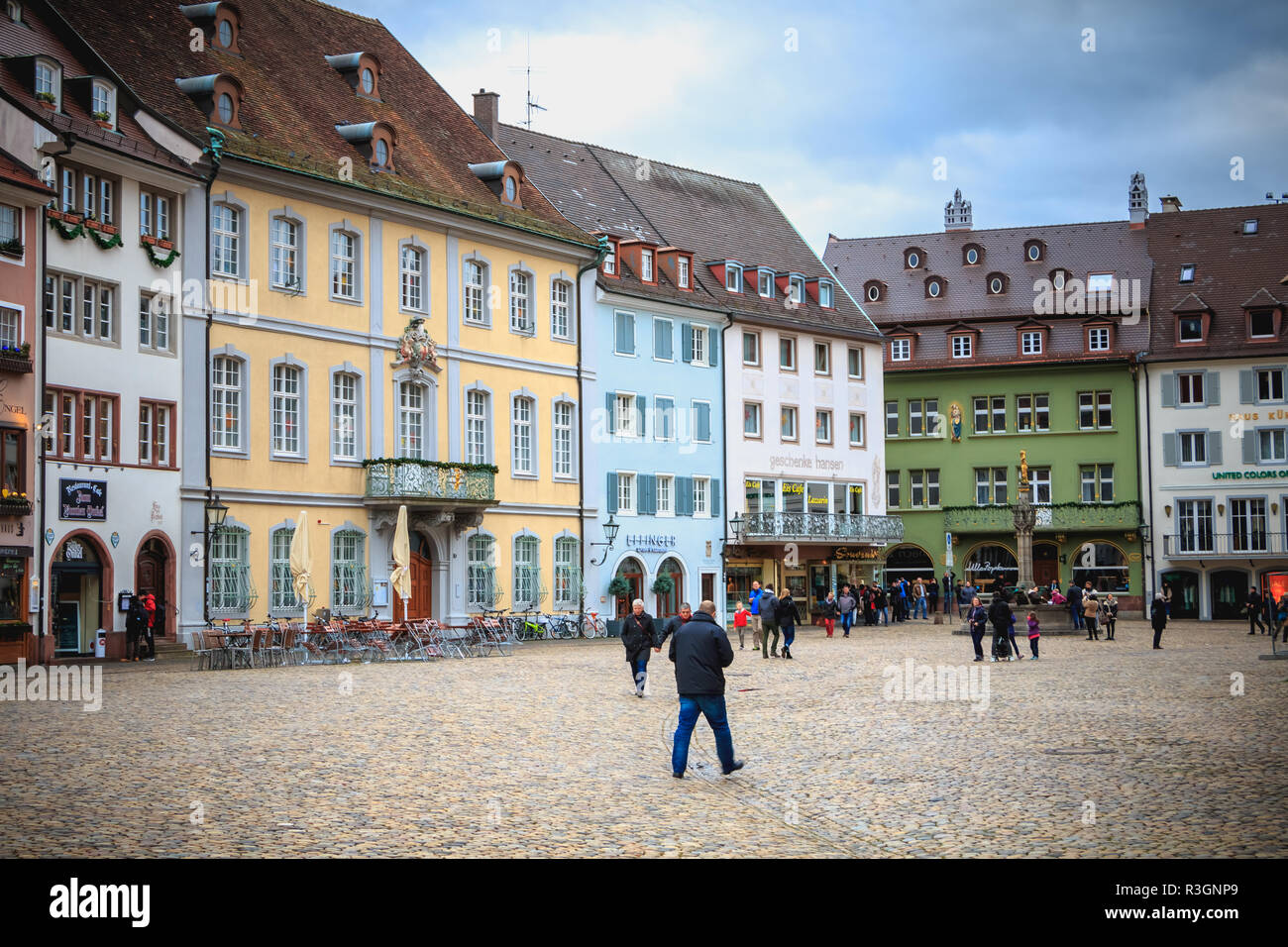 Freiburg im Breisgau, Germany - December 31, 2017: People dressed ...