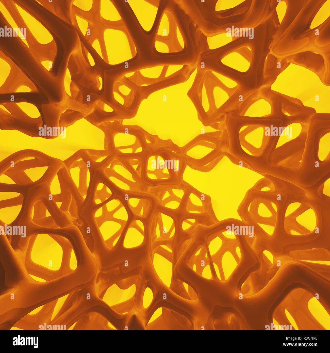 Abstract 3d rendering concept of high poly sphere with chaotic mesh ...