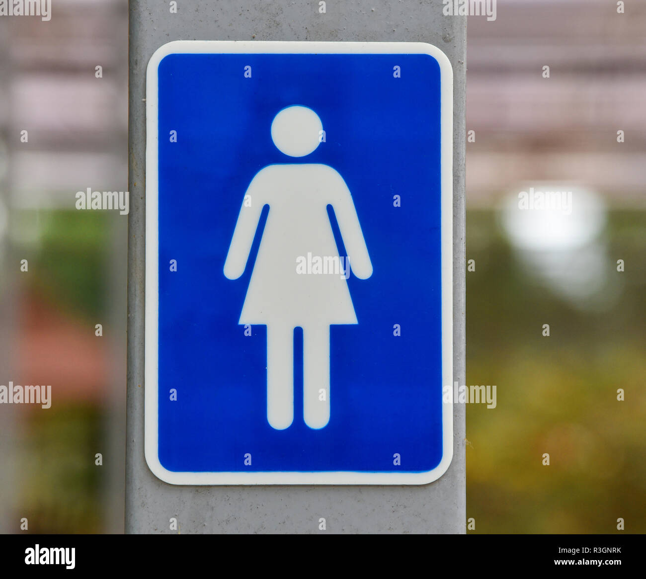 Ladies Toilet Door And Woman High Resolution Stock Photography and ...