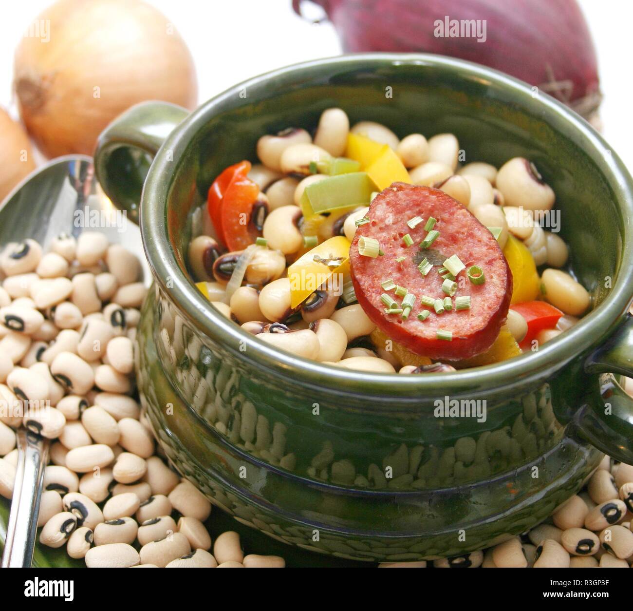 eye beans chowder Stock Photo - Alamy
