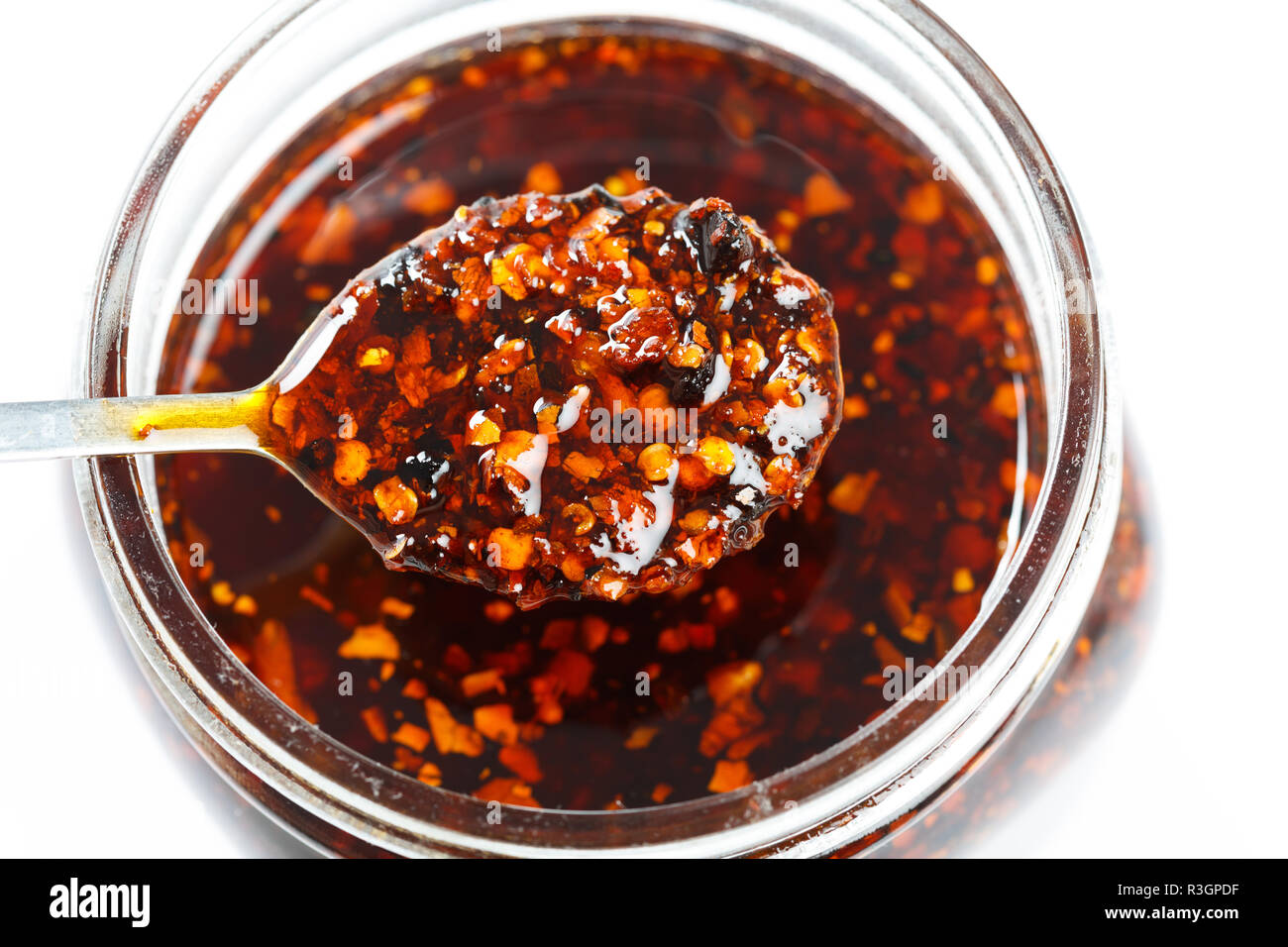 red hot chili pepper sauce, food ingredient Stock Photo - Alamy