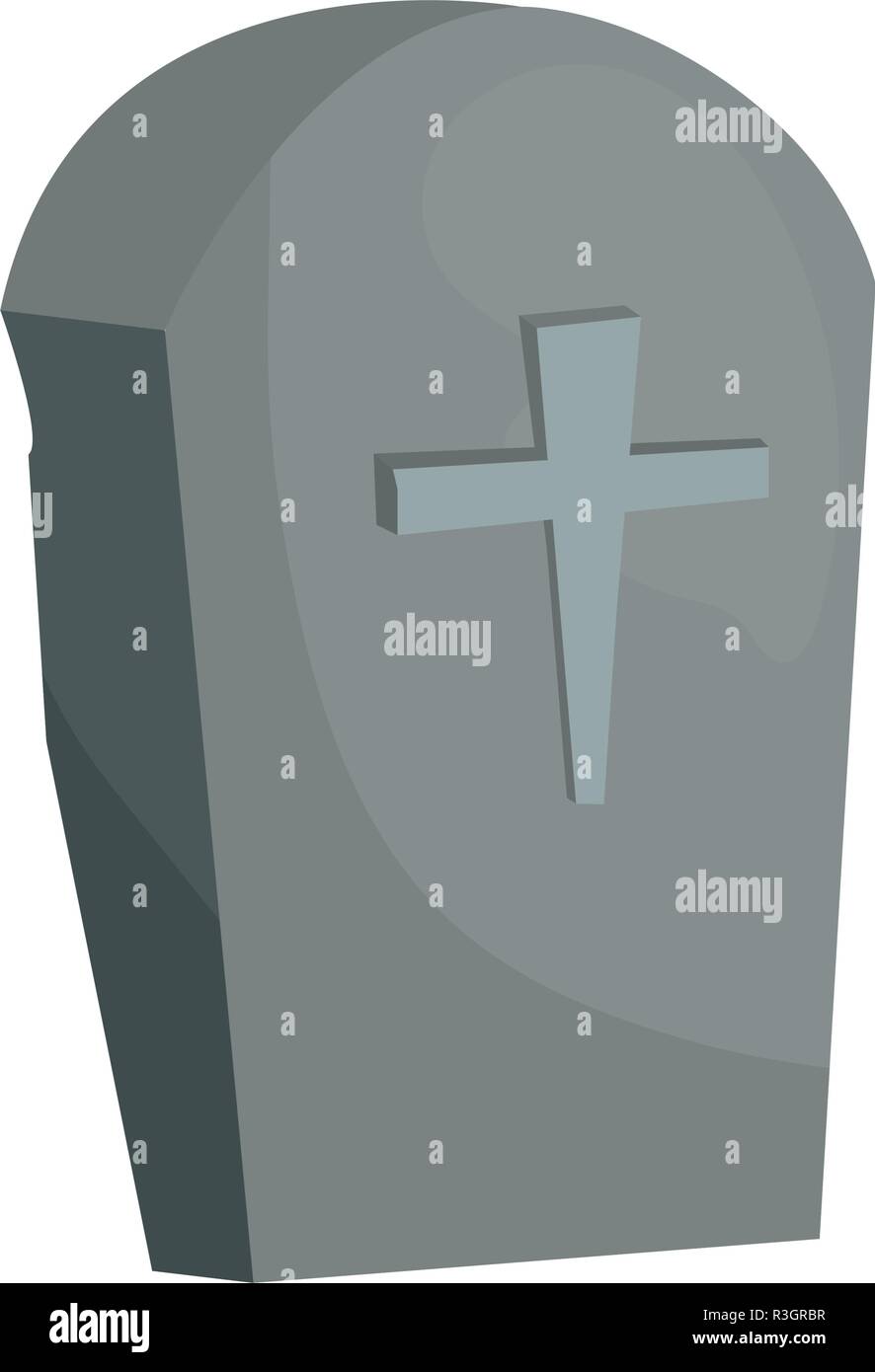 gravestone cross on white background vector illustration Stock Vector ...