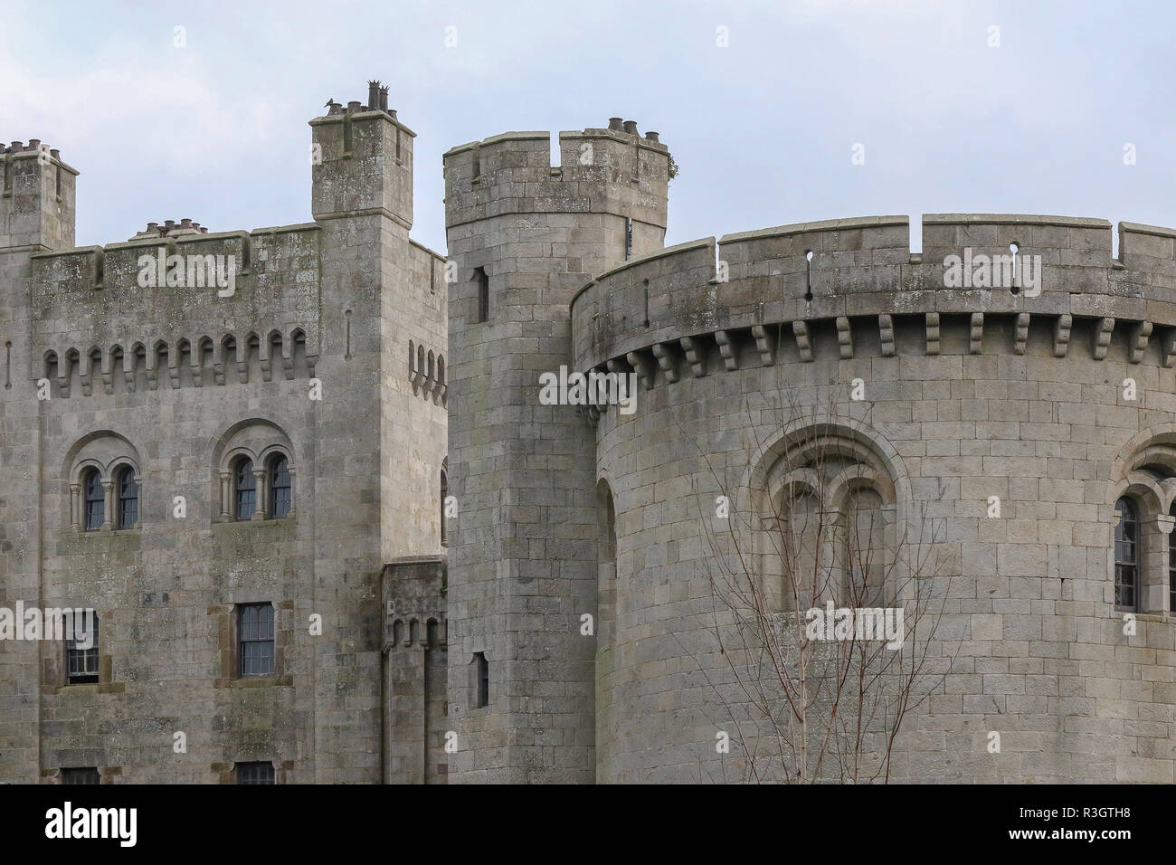Round tower and keep of Gosford Castle, Gosford Forest Park, County ...