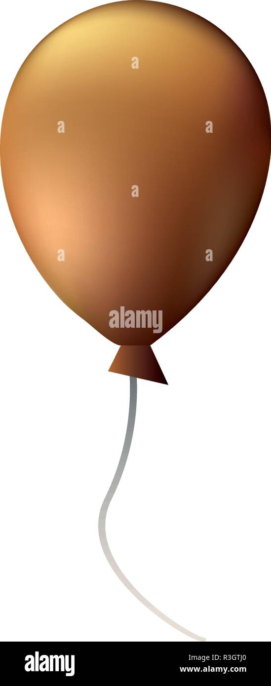 gold balloon on white background vector illustration Stock Vector Image ...