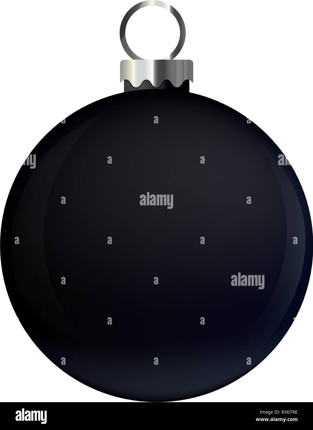 black ball on white background vector illustration Stock Vector Image ...