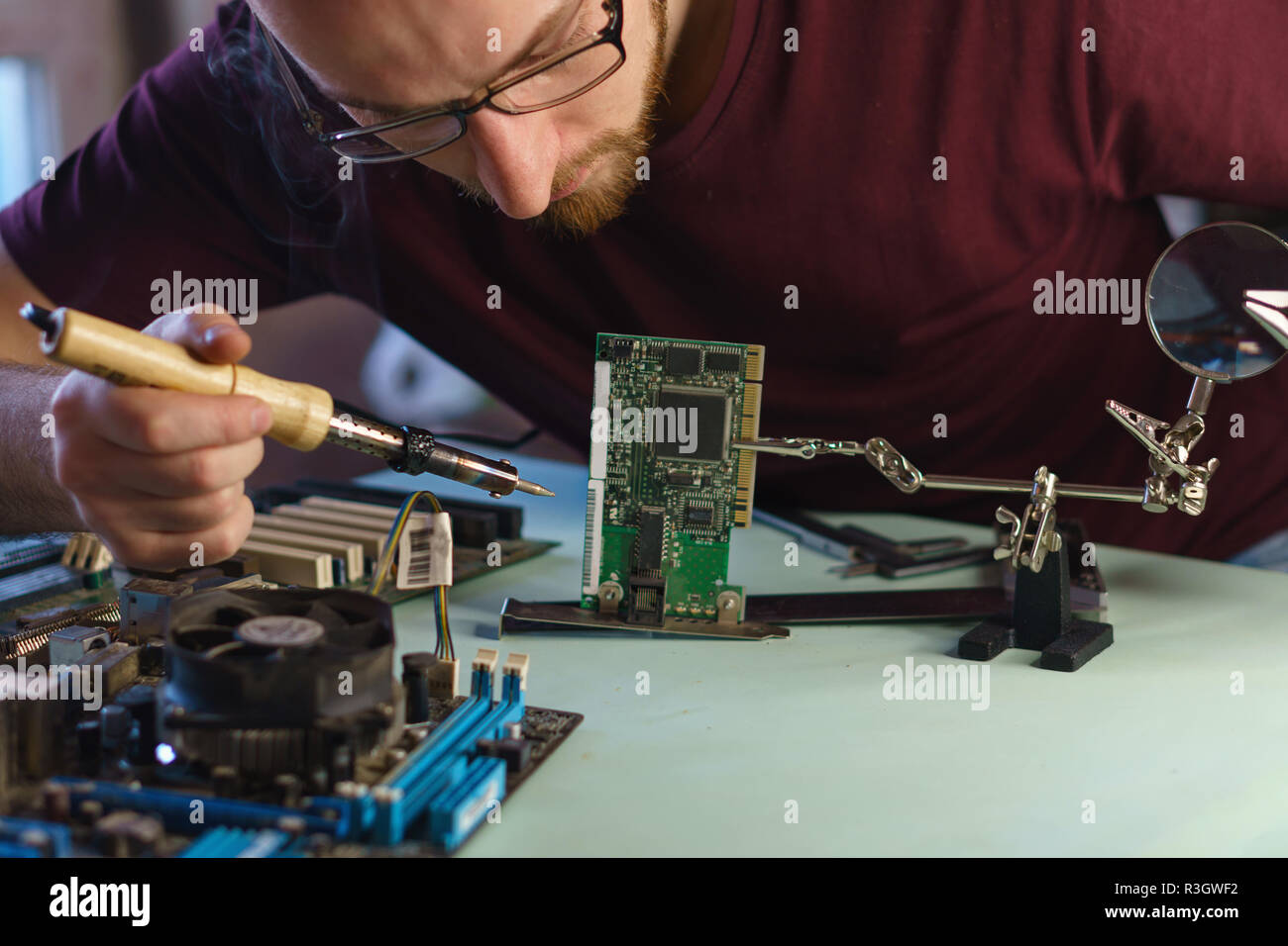 Motherboard burnt hi-res stock photography and images - Alamy