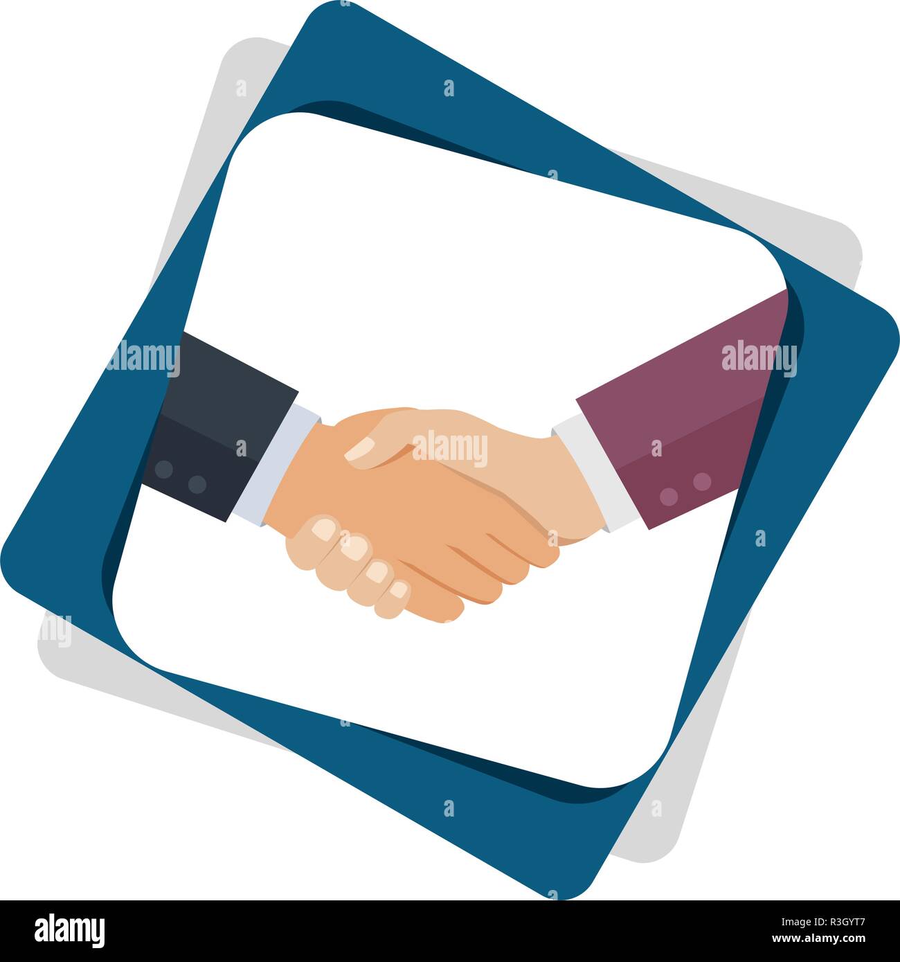 Shake hand Cut Out Stock Images & Pictures - Alamy