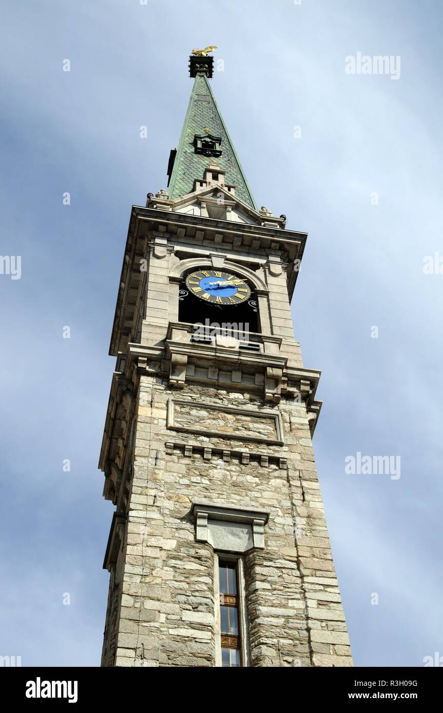Clock tower st moritz switzerland hi-res stock photography and images ...