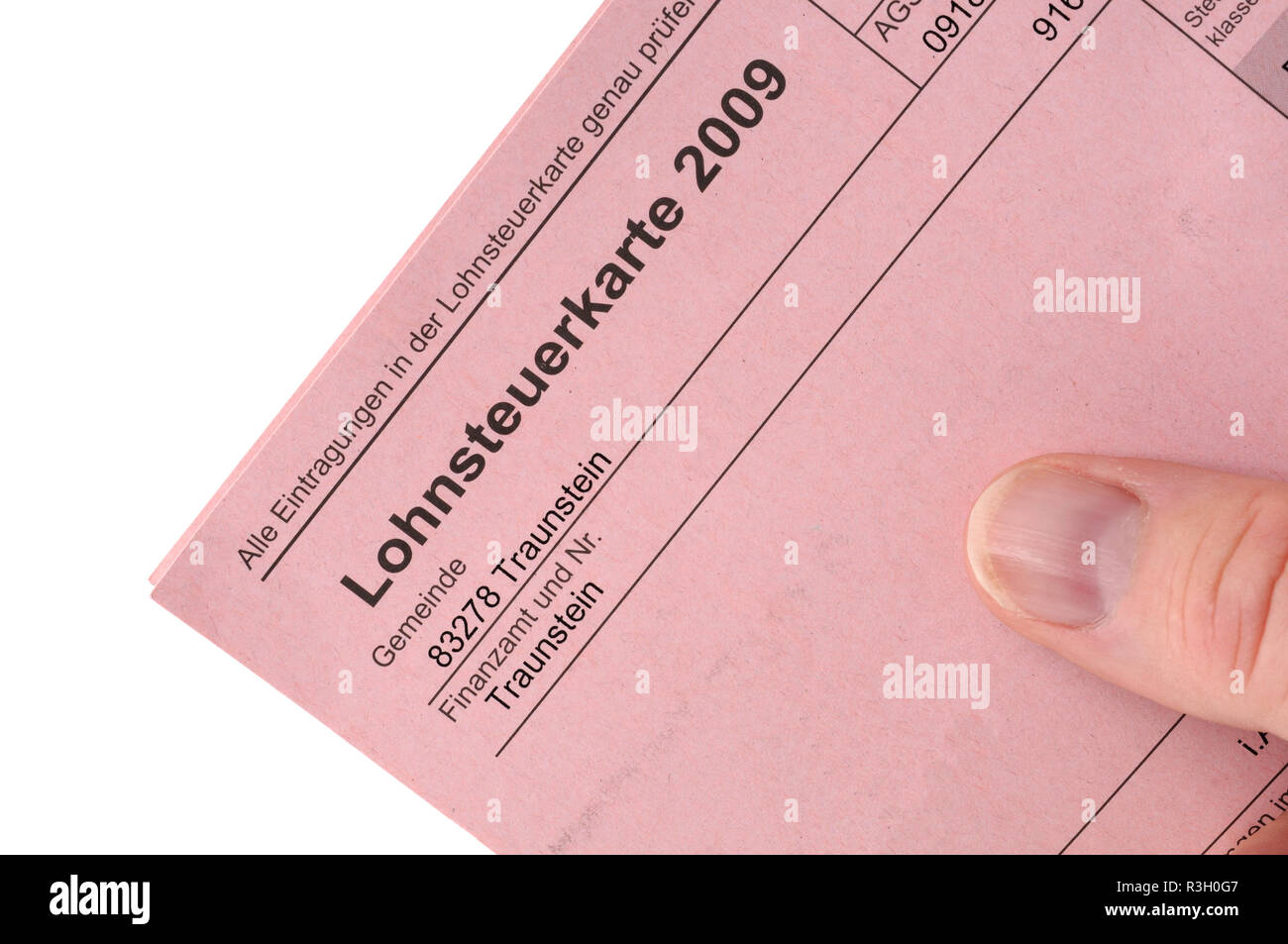 Lohnsteuerkarte High Resolution Stock Photography and Images - Alamy