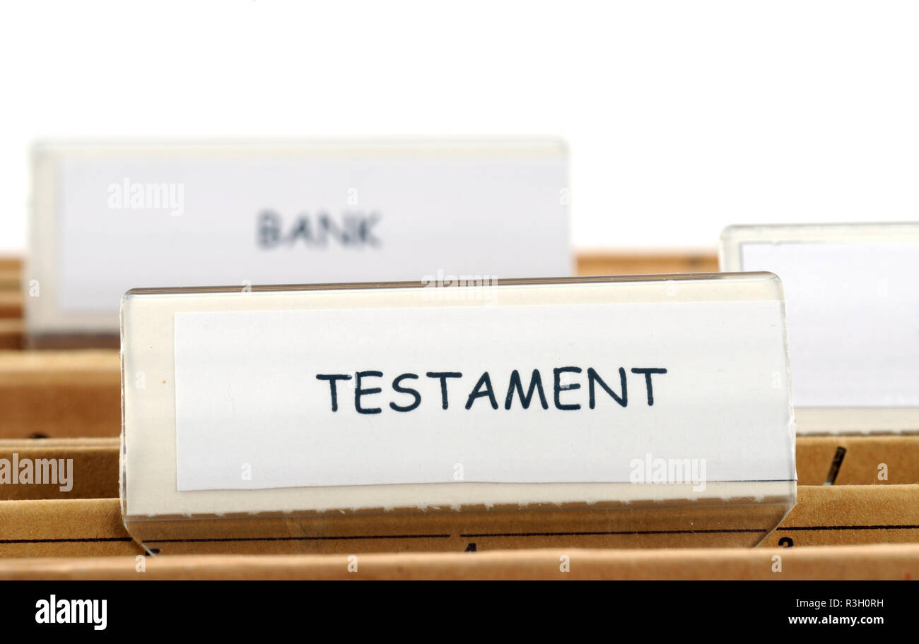Testament letzter wille hi-res stock photography and images - Alamy