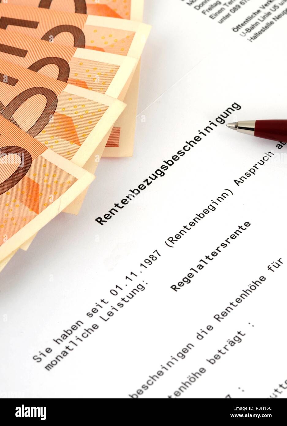 Rentenbescheid hi-res stock photography and images - Alamy