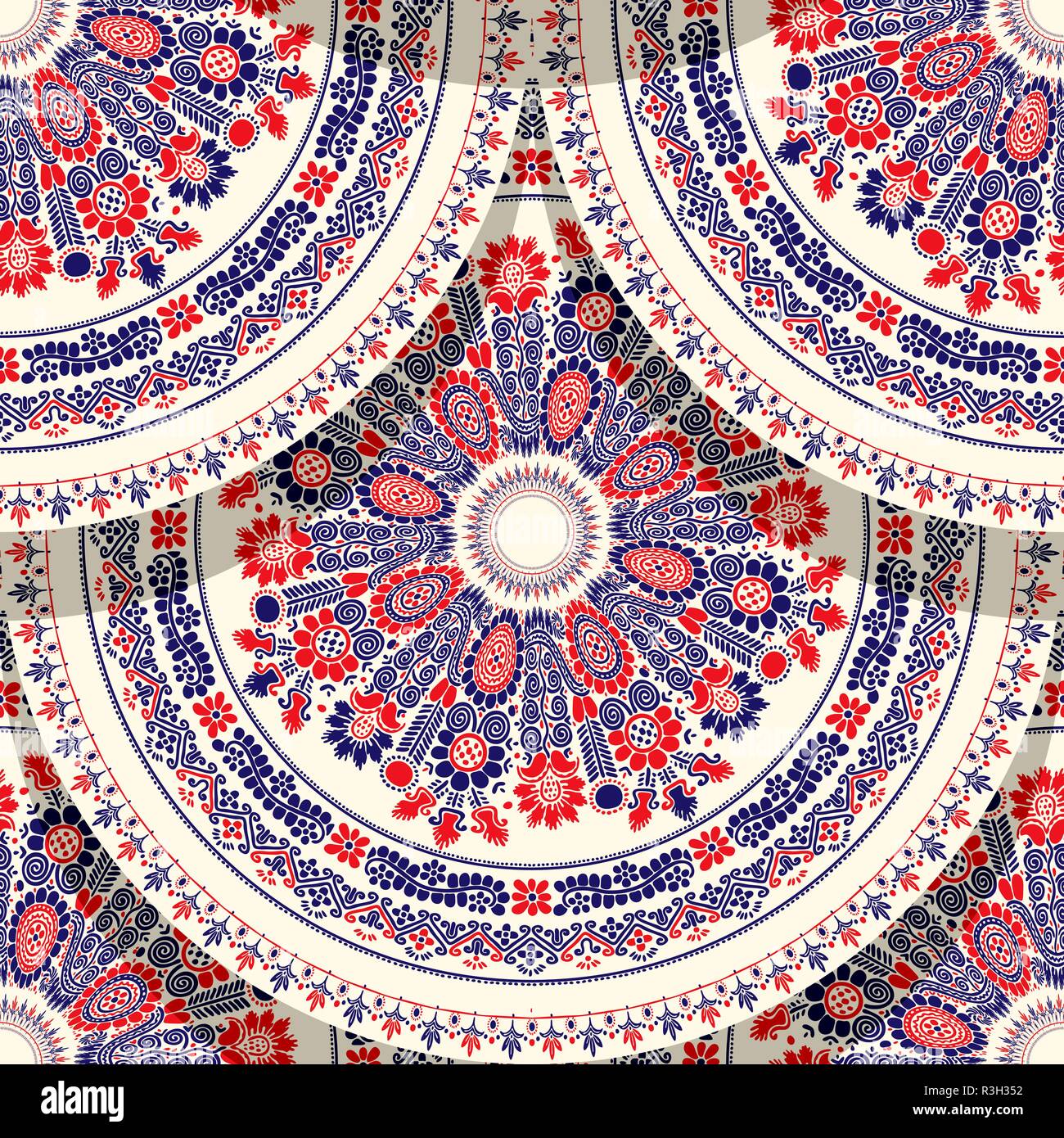 Seamless pattern with Hungarian traditional motif for your design Stock ...