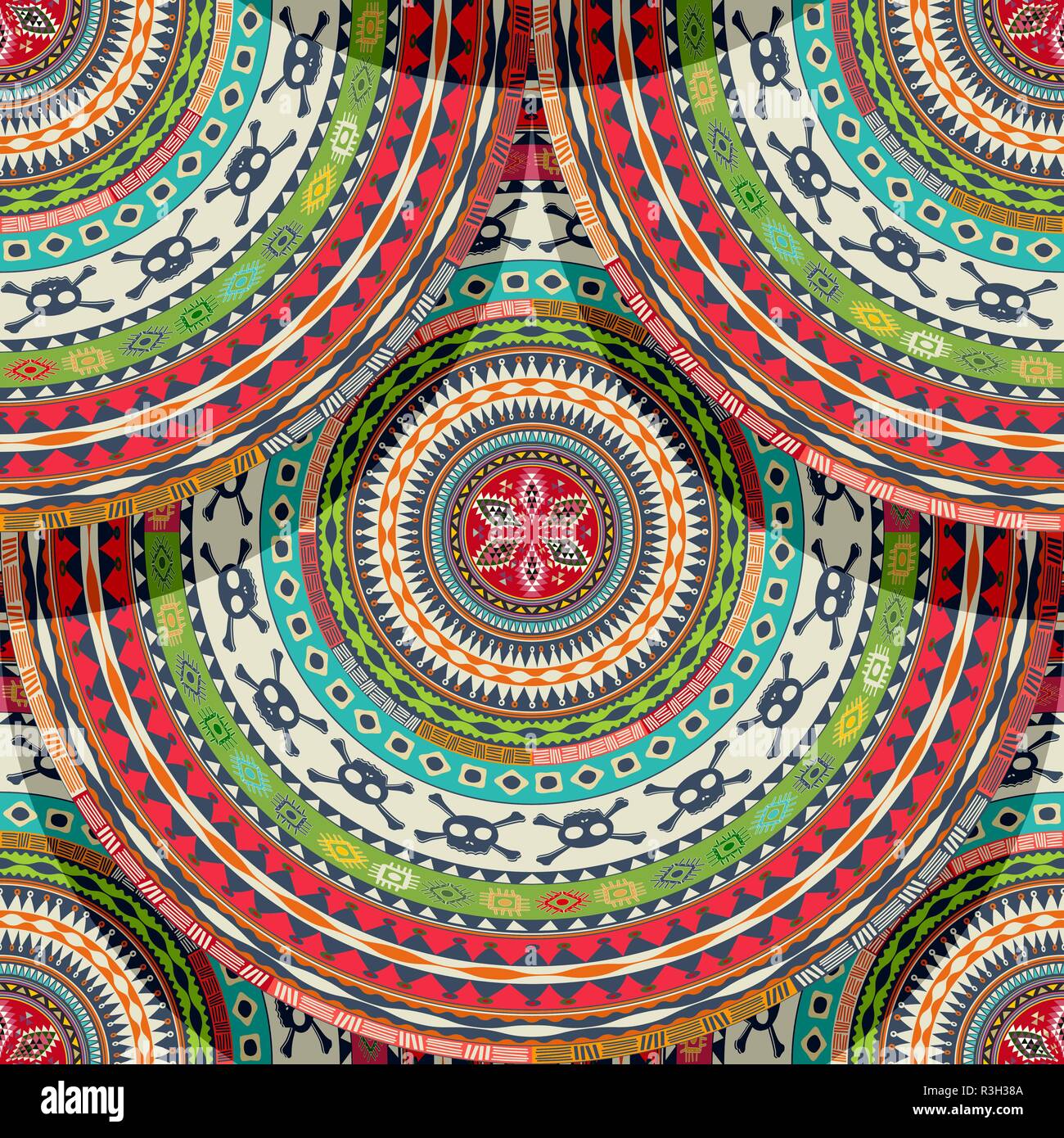 Textile fabric maya motif Stock Vector Images - Alamy