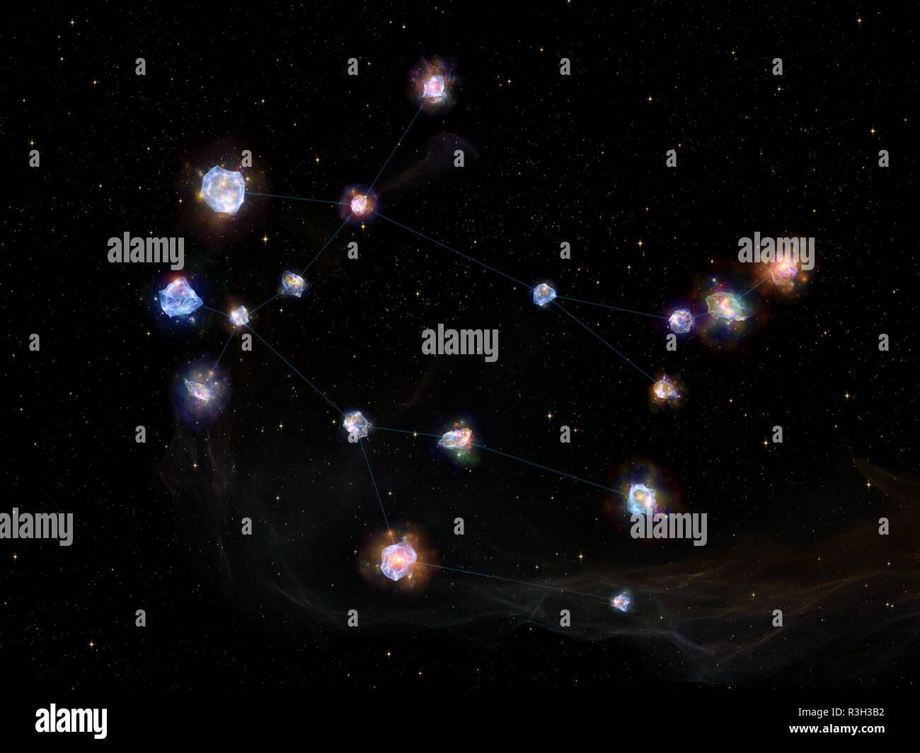 Constellation gemini castor pollux hi-res stock photography and images ...