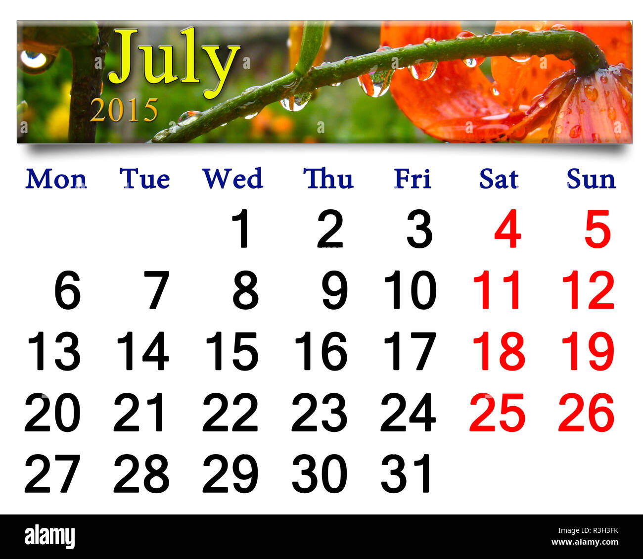 Month rain Cut Out Stock Images & Pictures - Alamy