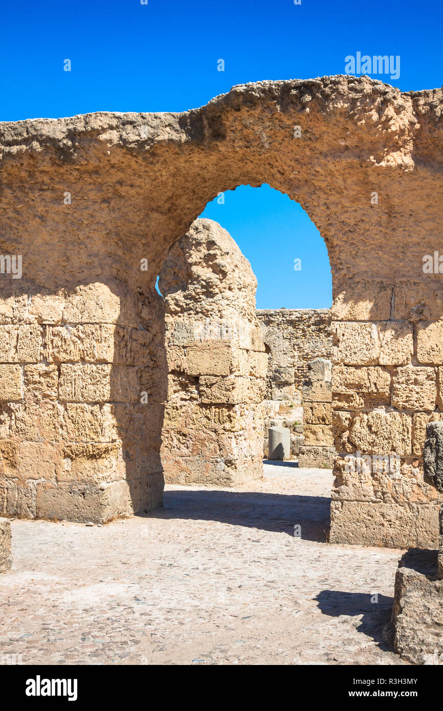 ruins of the antonine baths at carthage,tunisia Stock Photo - Alamy