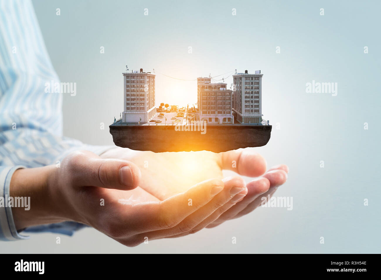 New development project. Mixed media Stock Photo - Alamy