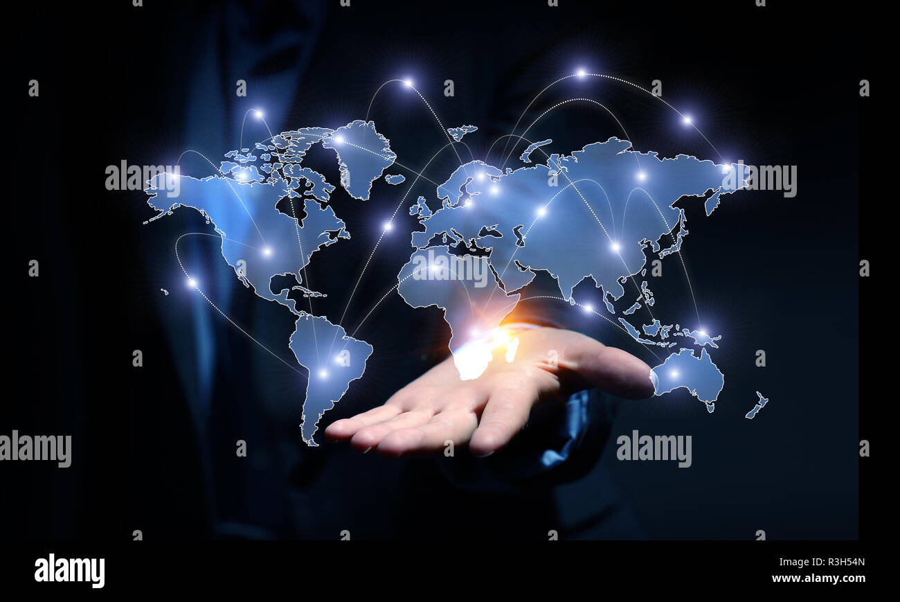 Technologies connecting the world Stock Photo - Alamy