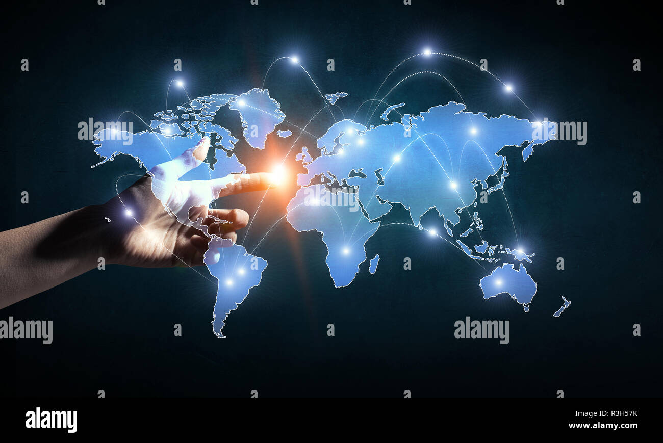 Global communication interface hi-res stock photography and images - Alamy