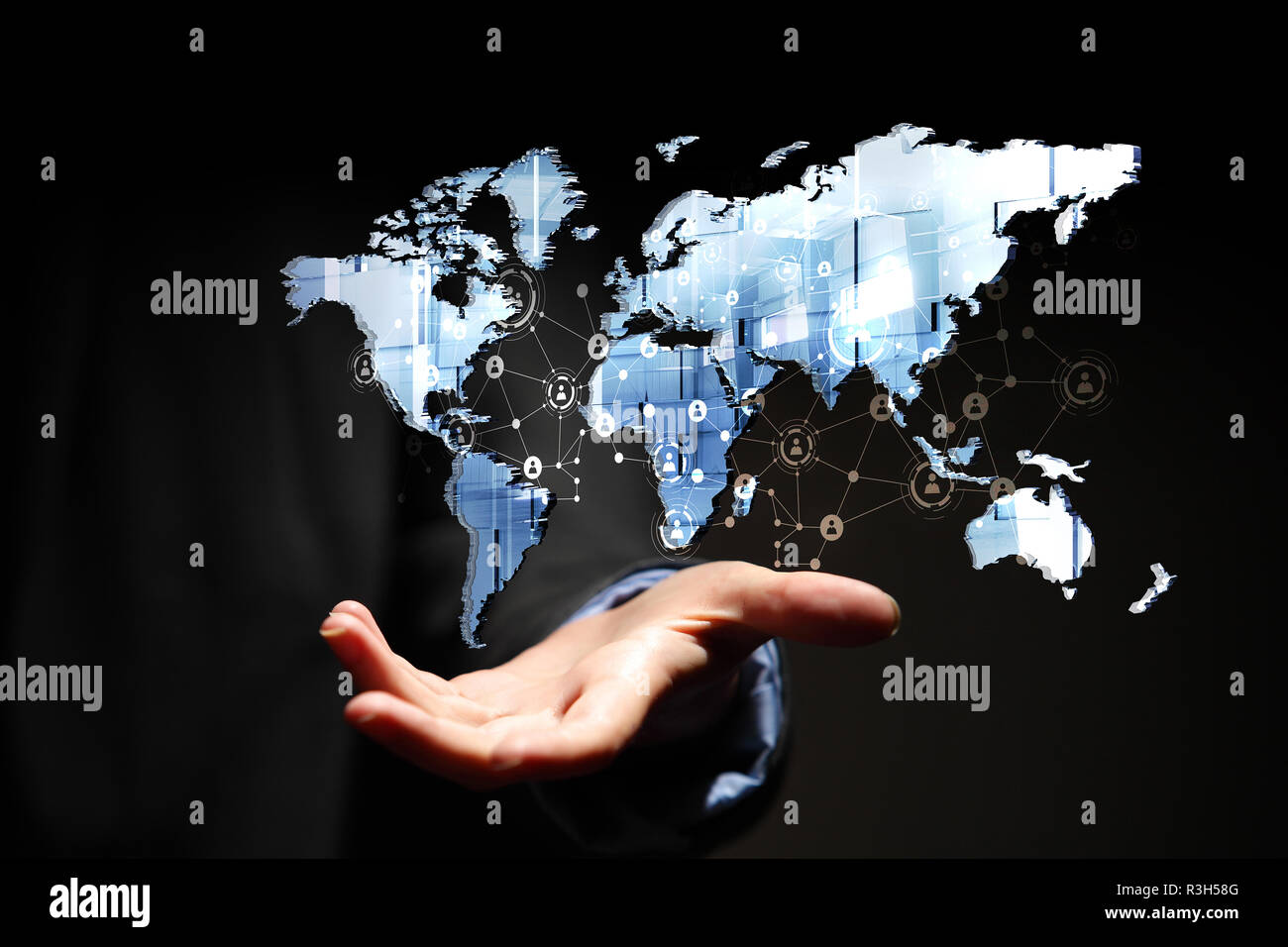 Global communication interface hi-res stock photography and images - Alamy