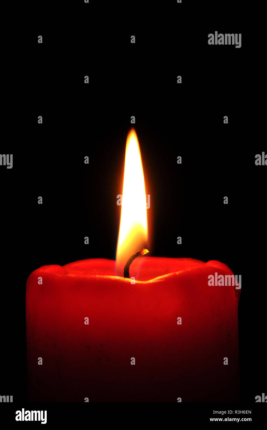 the red candle Stock Photo - Alamy