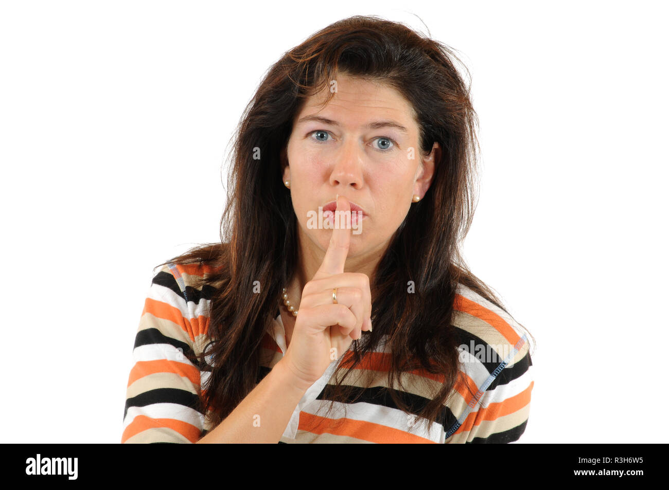schweig still / be silent Stock Photo - Alamy