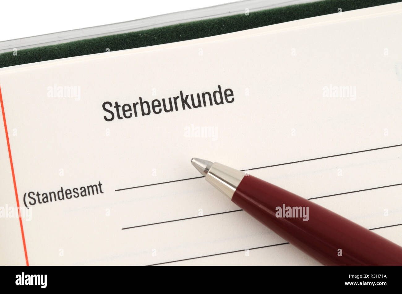 Death certificate document hi-res stock photography and images - Alamy