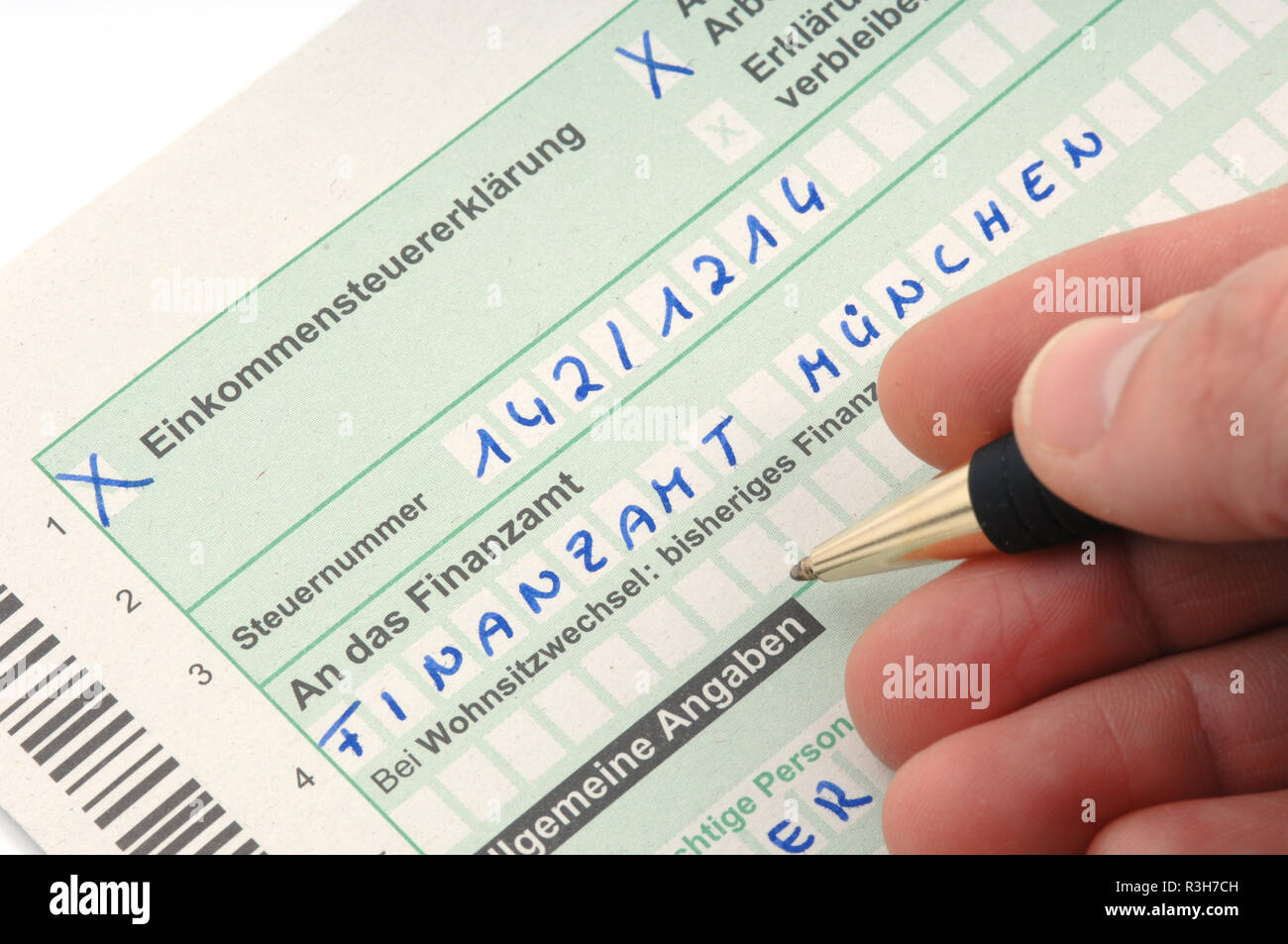 income tax return / german income tax Stock Photo - Alamy