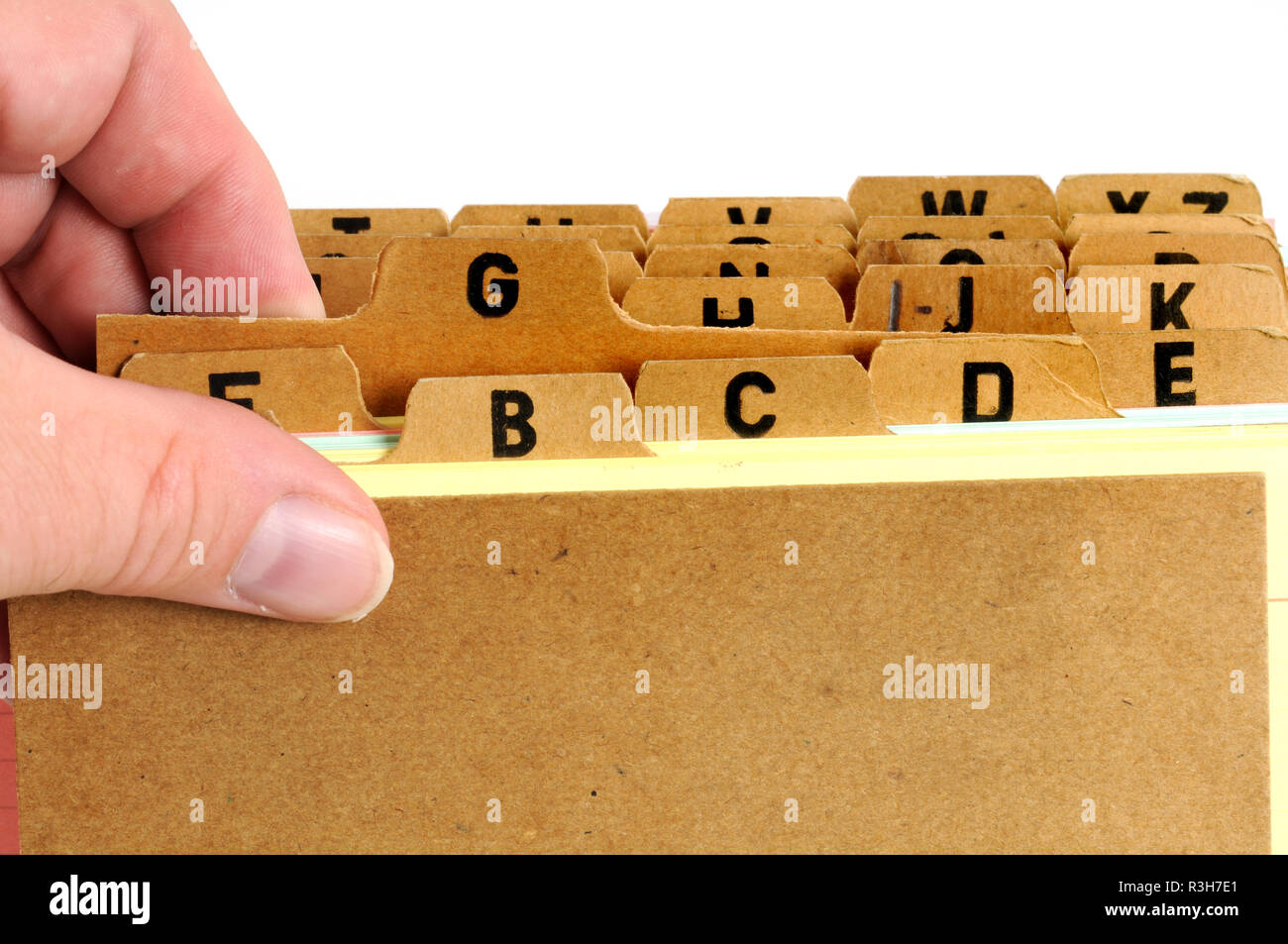 Cardboard file tabs hi-res stock photography and images - Alamy