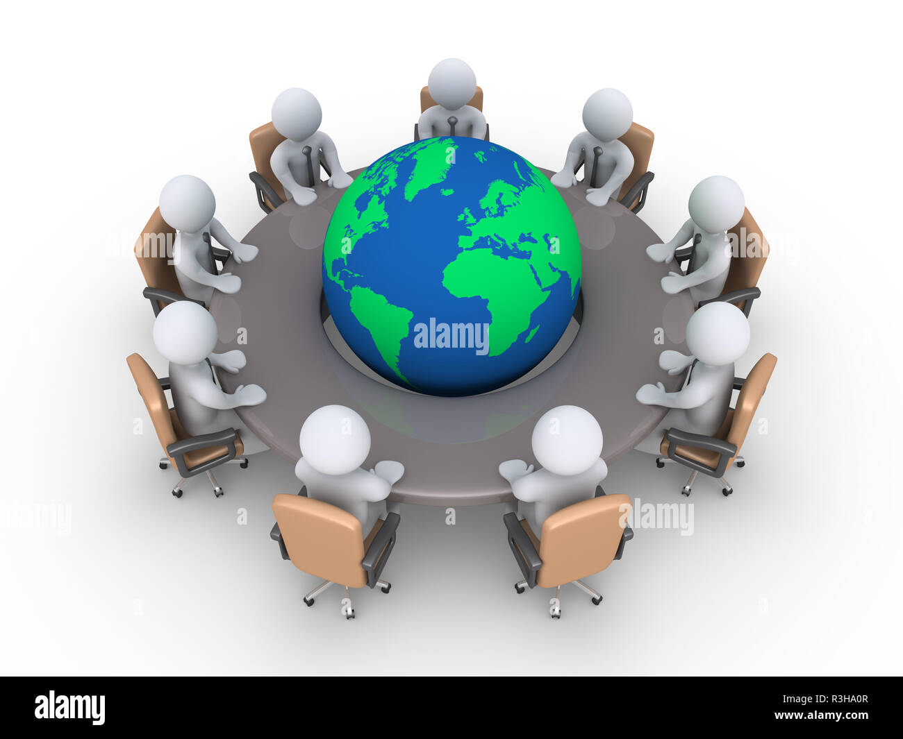 People around table meeting circle hi-res stock photography and images ...