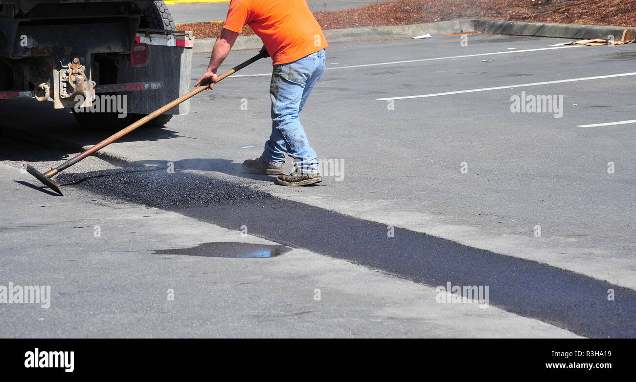 Pavement patching repair hi-res stock photography and images - Alamy