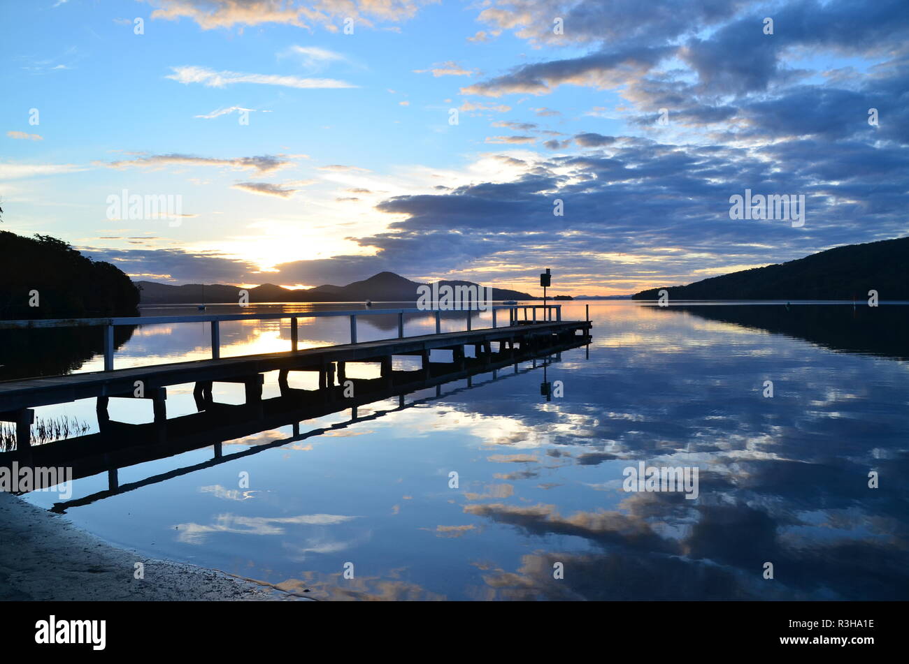 Sunset at forster nsw australia hi-res stock photography and images - Alamy