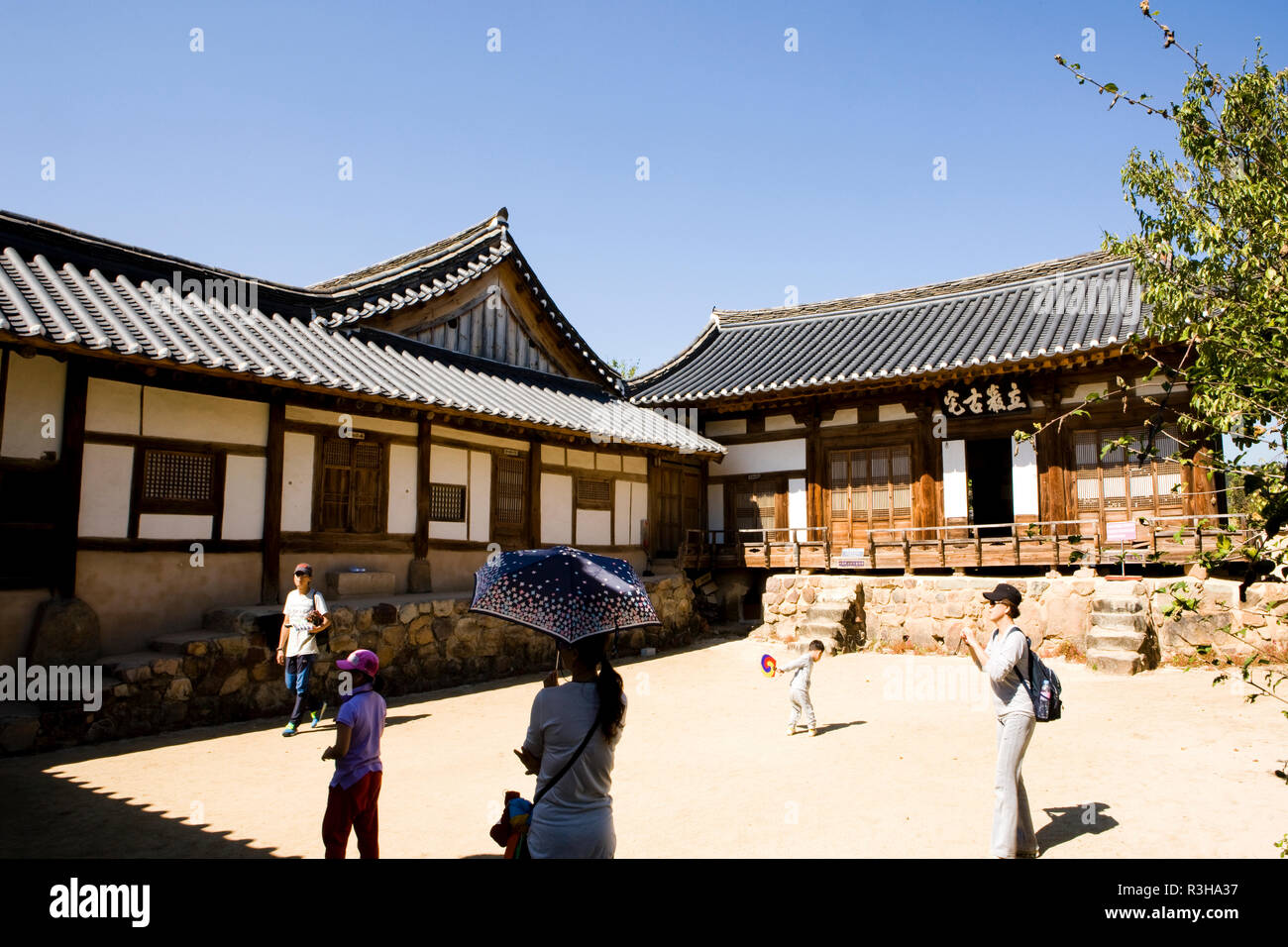 Andong Hahoe folk village make It to the UNESCO List, south korea Stock ...
