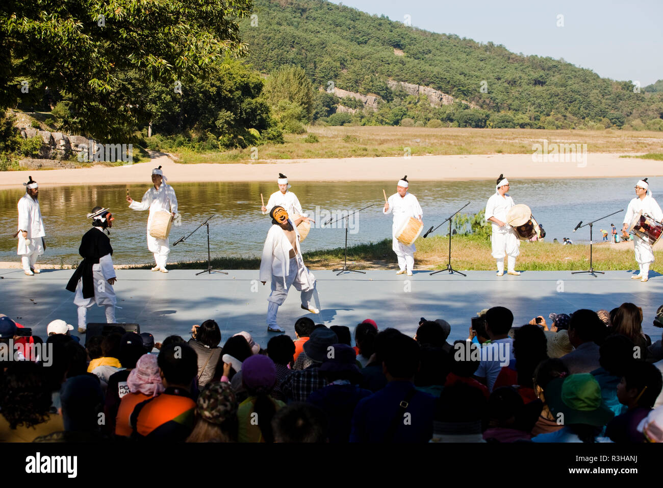 Traditional masque performance Talchum(hahoe mask dance drama) in ...