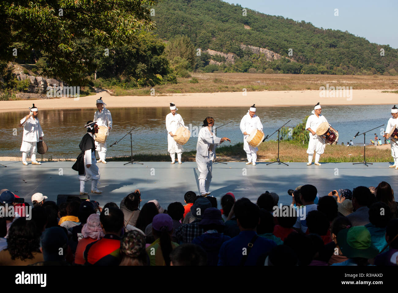 Traditional masque performance Talchum(hahoe mask dance drama) in ...
