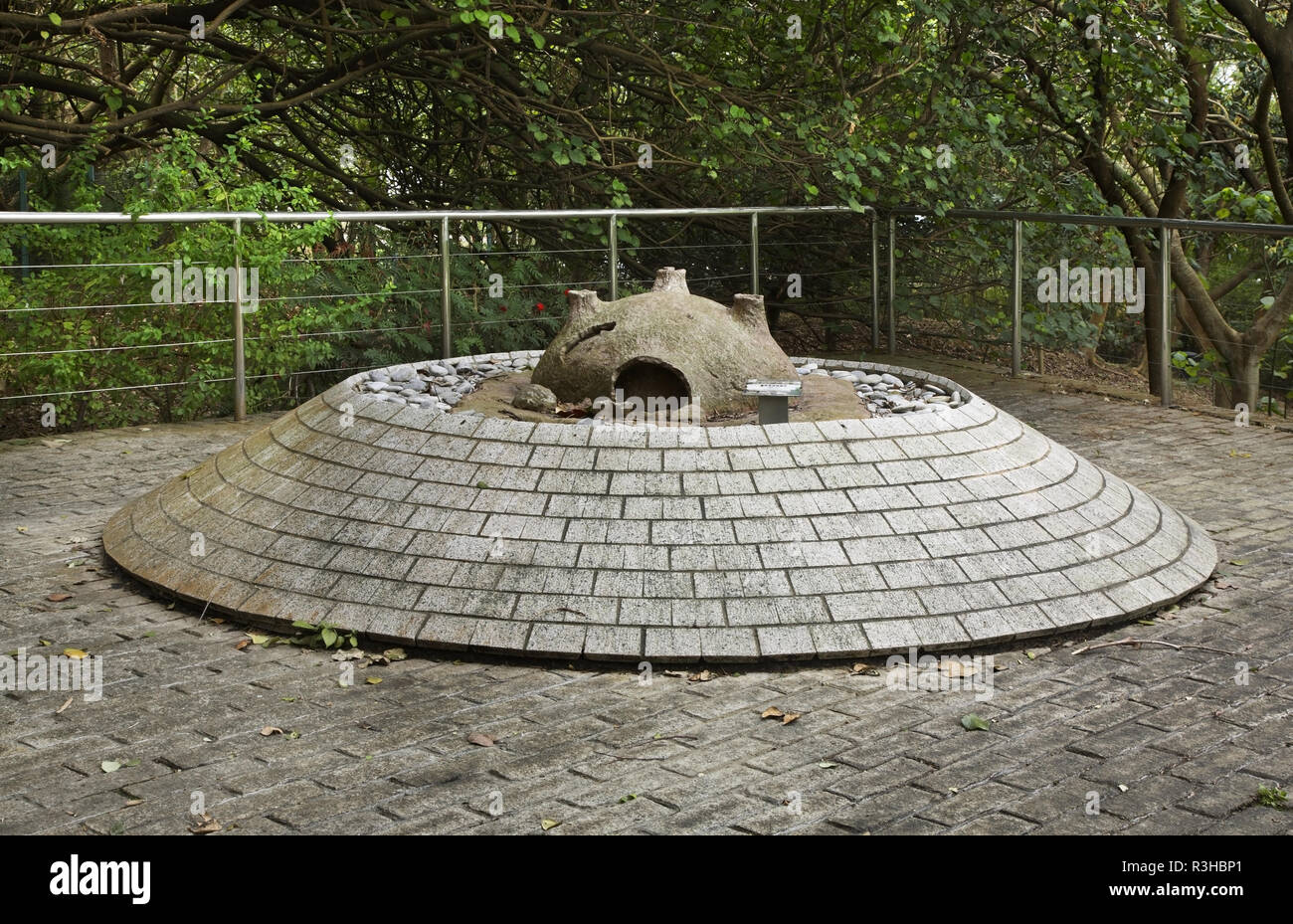 Ancient Kiln park and Hkia historical garden in Hong Kong. China Stock ...