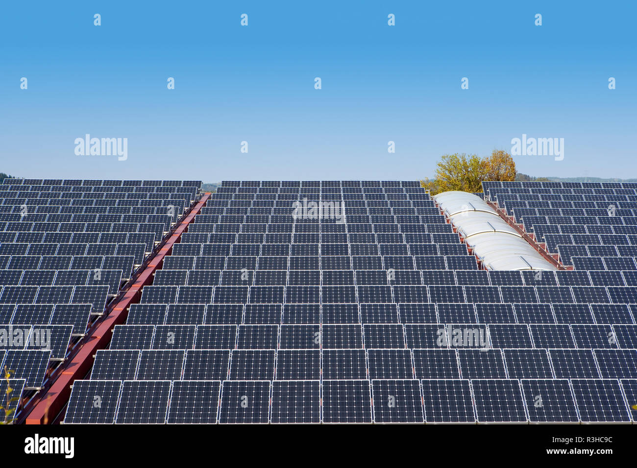 energy generation through solar panels Stock Photo - Alamy