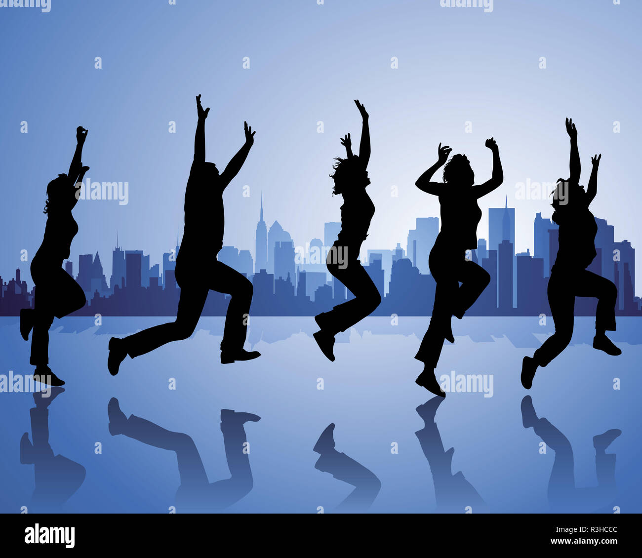 jubilant young people Stock Photo - Alamy