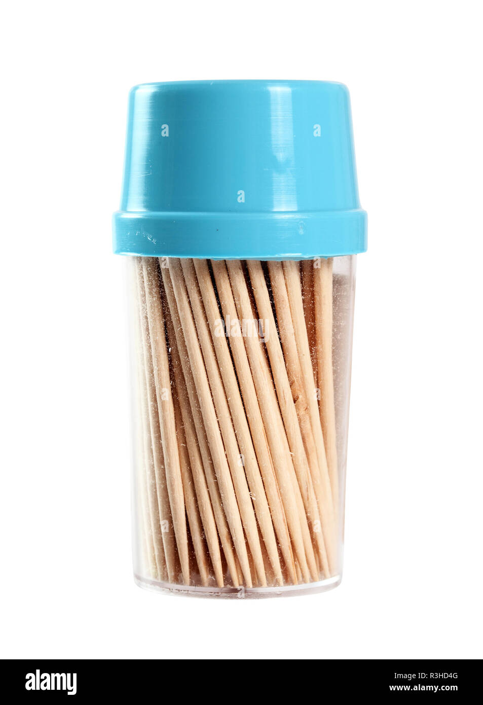 Pocket Wooden Toothpick Pack with Holder. Isolated with clipping path ...