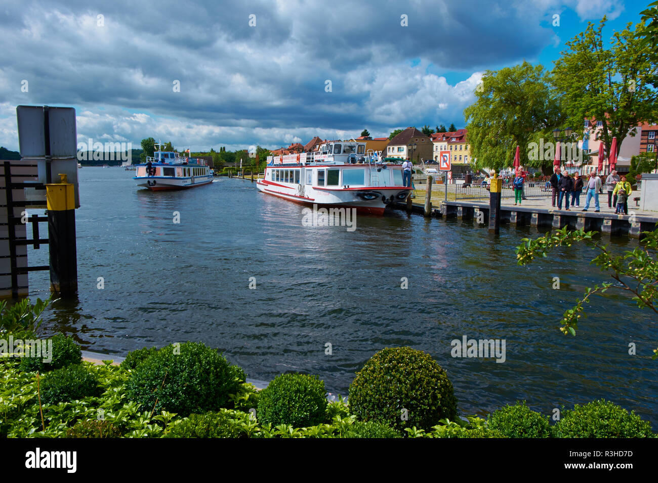 historical center of malchow,mecklenburg-vorpommern,germany Stock Photo ...