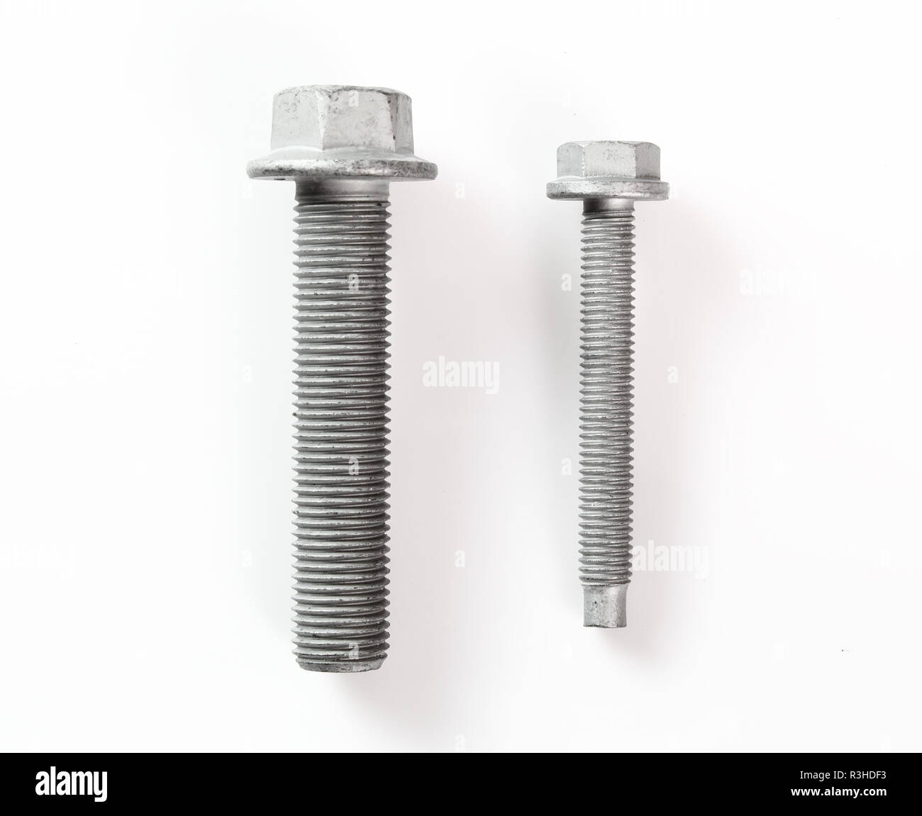 Crankshaft Bolt. Isolated on white background Stock Photo - Alamy
