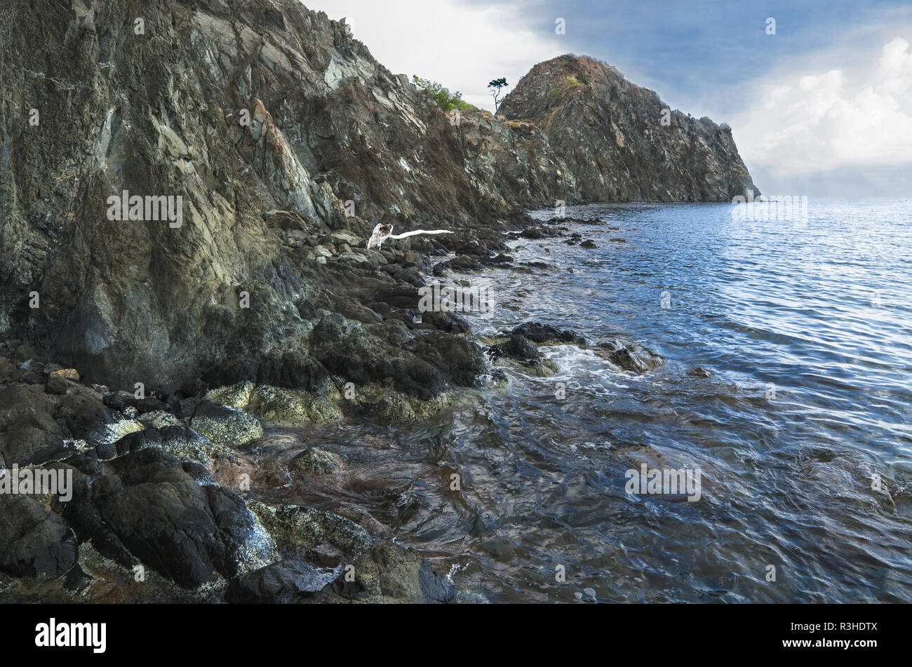 Pebble beach in Turkey on the Mediterranean coast Stock Photo - Alamy