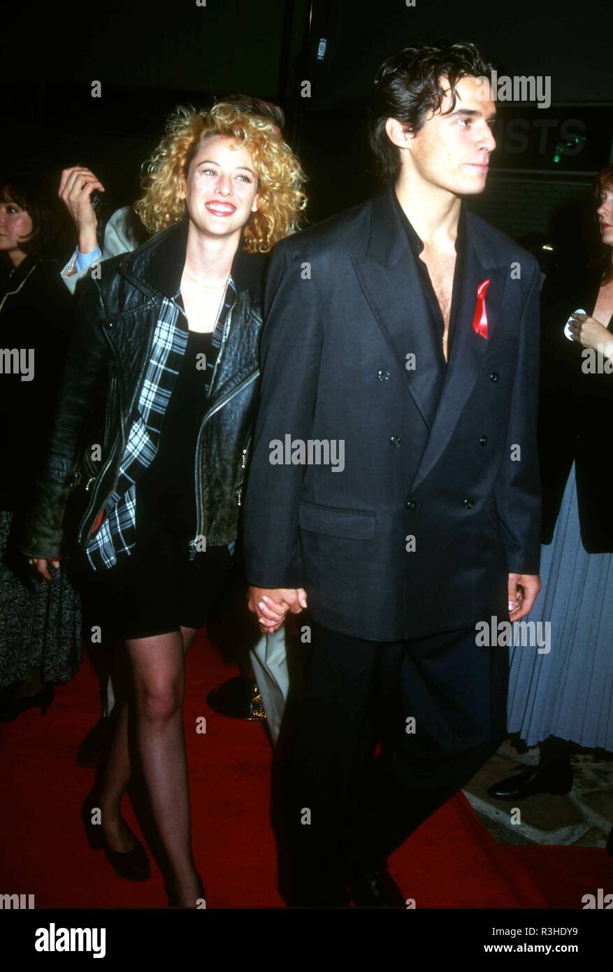 WESTWOOD, CA - FEBRUARY 4: Actress Virginia Madsen and actor Antonio ...